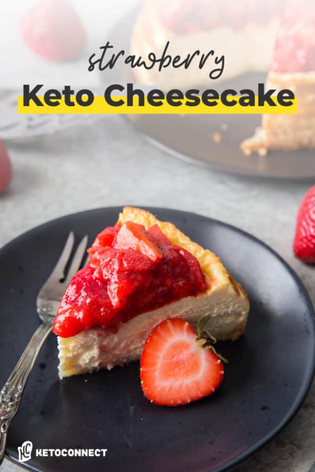 The BEST Keto Strawberry Cheesecake Recipe - KetoConnect