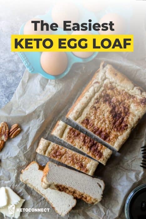 (1g Carb) THREE Ingredient KETO Egg Loaf Recipe - KetoConnect
